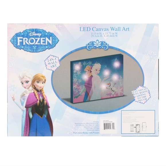 Disney | Other | Disney Frozen Led Canvas Wall Art | Poshmark